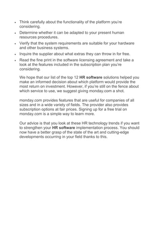 Robust HR Software Solution | PDF