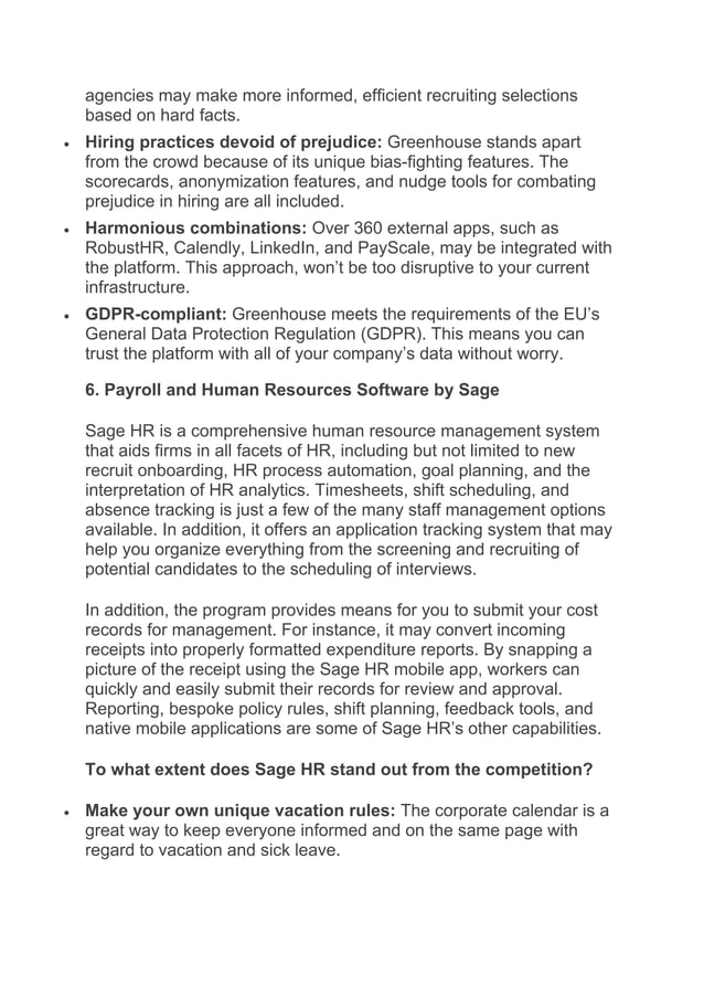 Robust HR Software Solution | PDF