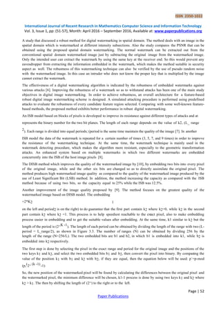 Robust Image Watermarking Based on Dual Intermediate Significant Bit (DISB) Invariant to ...