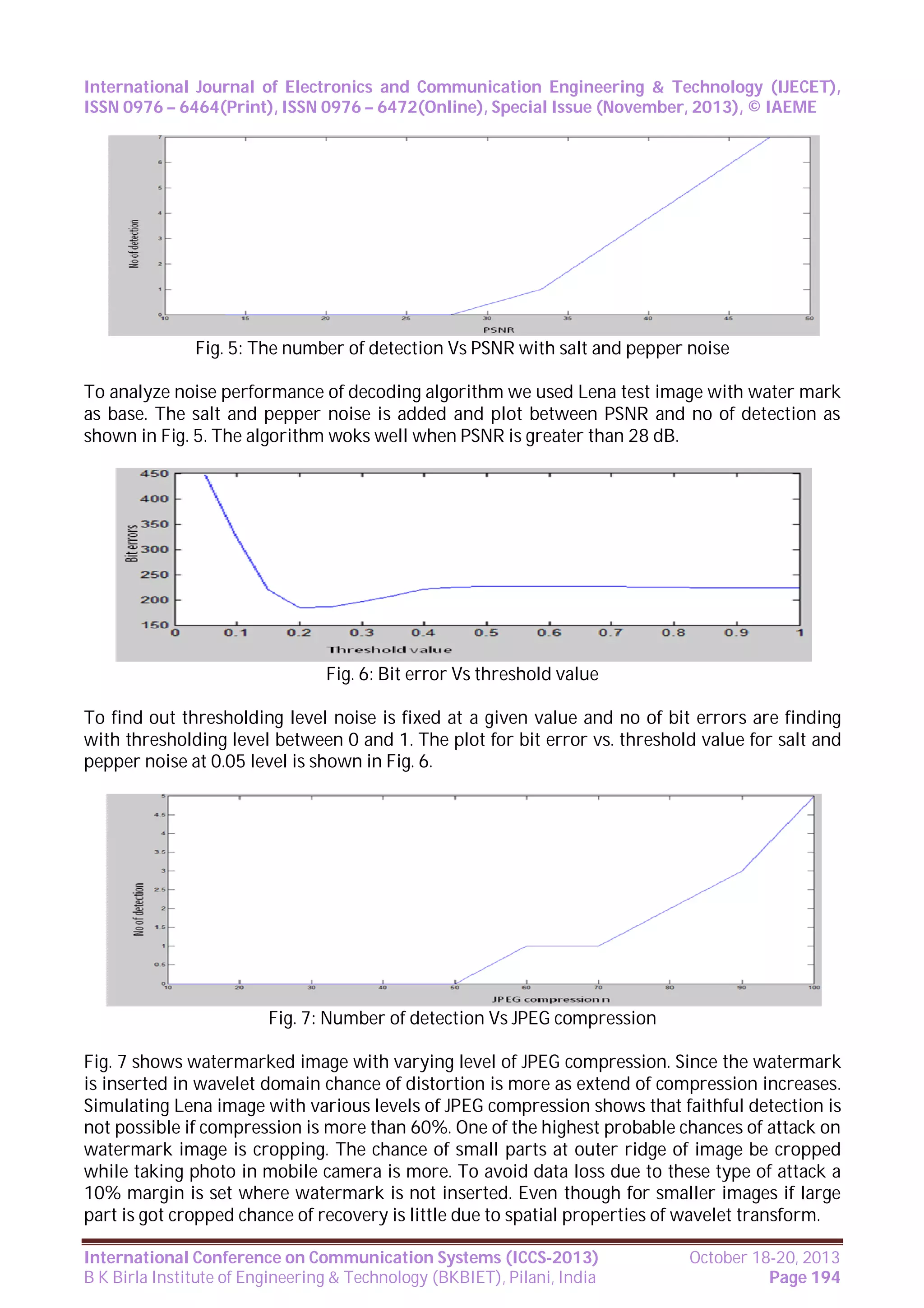 Robust Invisible Qr Code Image Watermarking In Dwt Pdf