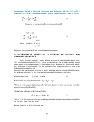 Robust model reference adaptive control for a second order system 2 | PDF
