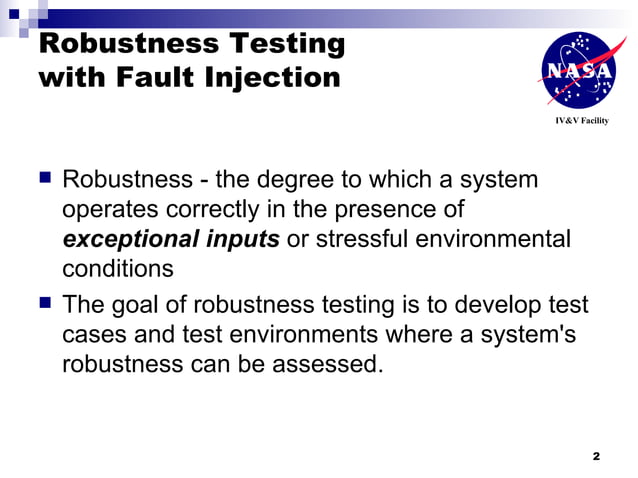 Robustness testing | PPT