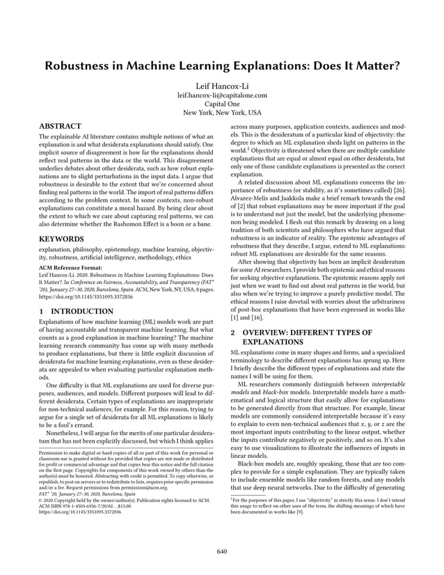 Robustness in Machine Learning Explanations Does It Matter-1.pdf | Artificial Intelligence ...