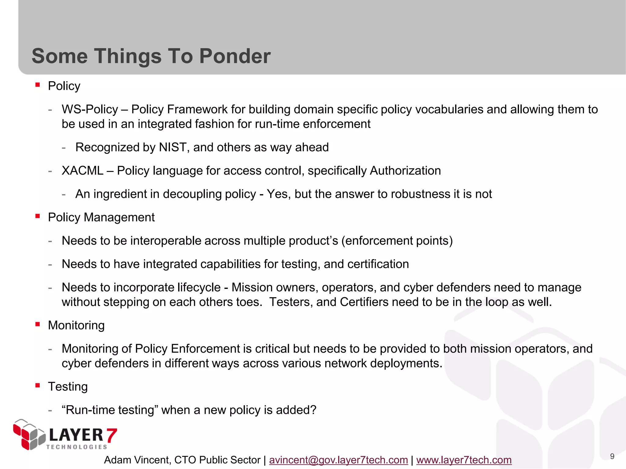 Layer 7: Robust Net-Centric Services | PPT