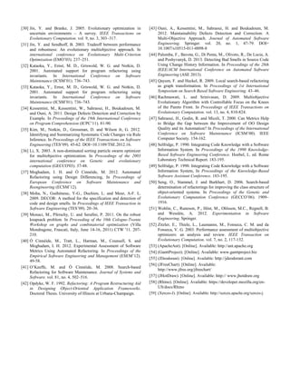 Software Refactoring Under Uncertainty: A Robust Multi-Objective Approach | PDF