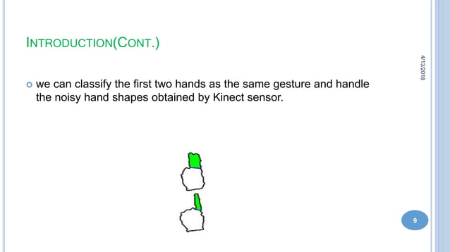 Robust Part Based Hand Gesture Recognition Using Kinect Sensor Ppt