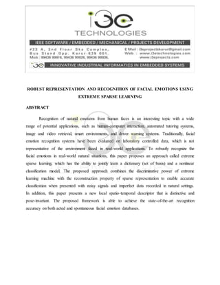 Robust representation and recognition of facial emotions using extreme sparse learning | DOCX ...
