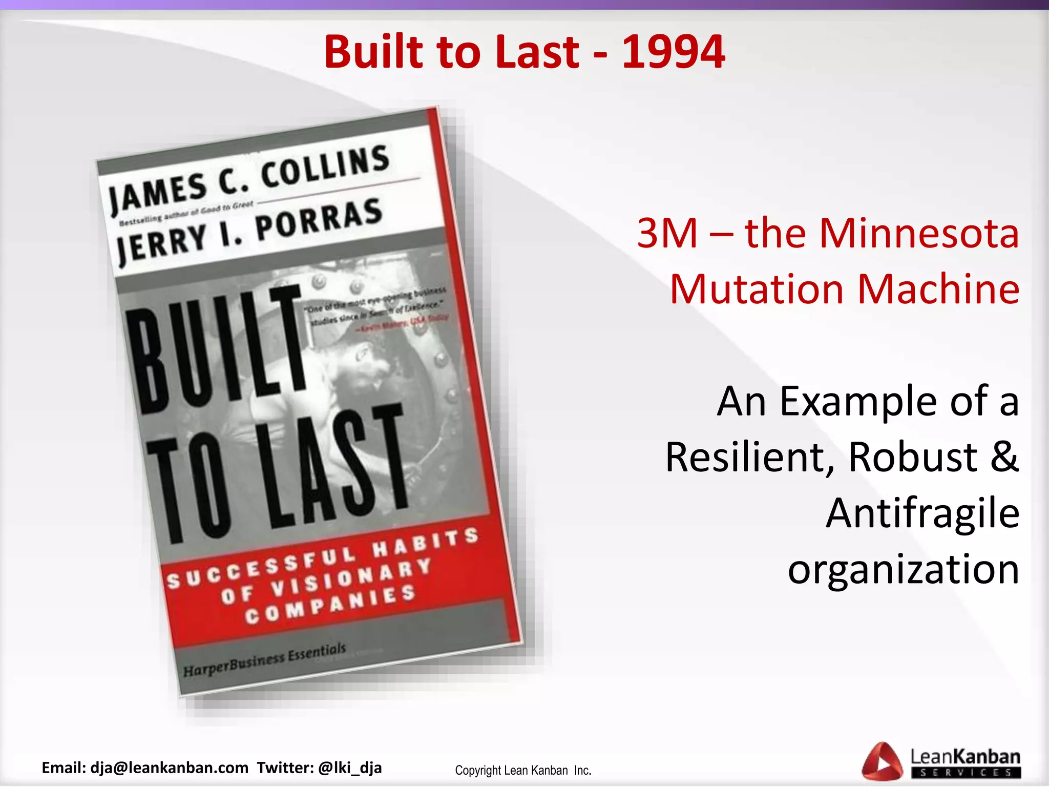 Creating Resilient, Robust, & Antifragile Organizations | PPT