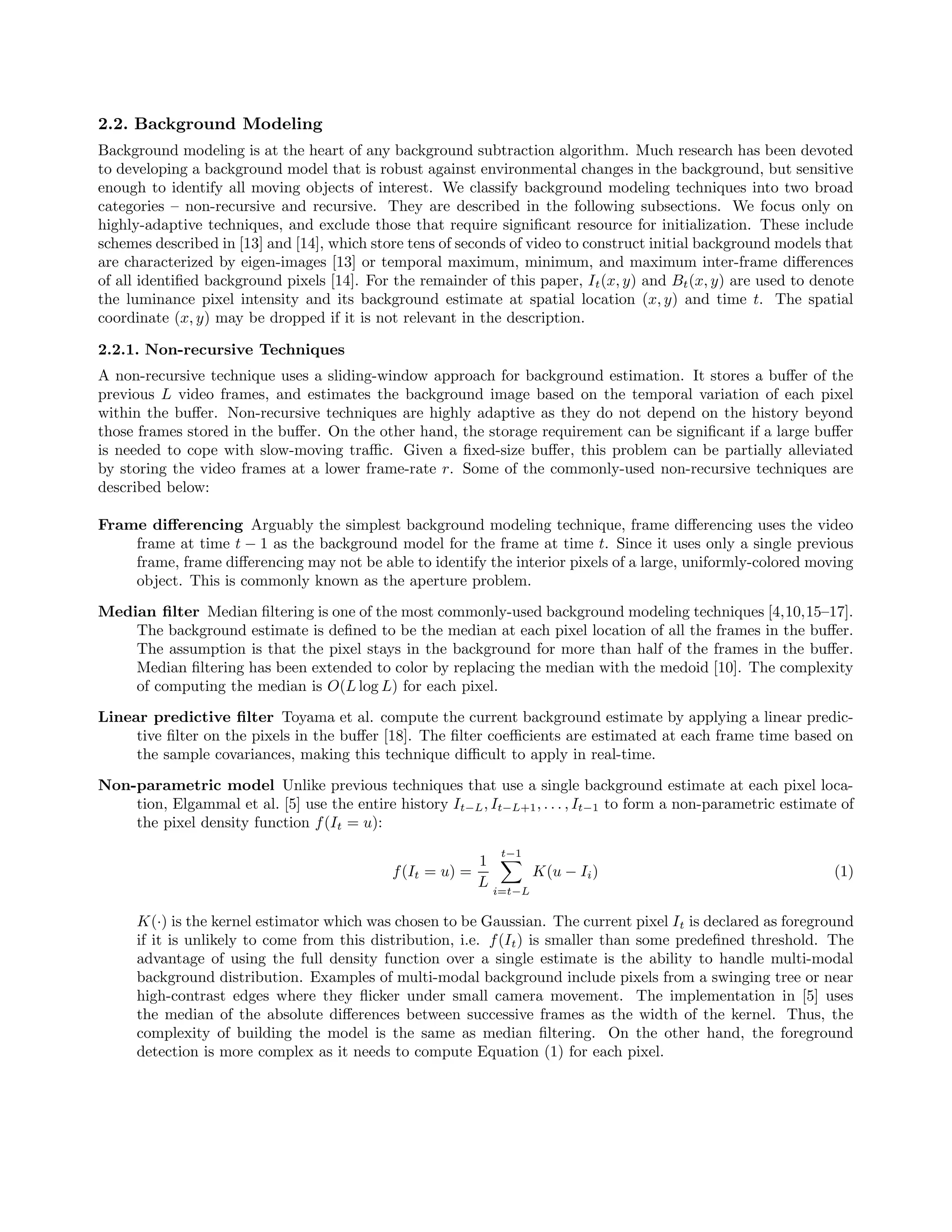 Robust techniques for background subtraction in urban | PDF | Video Software | Computer Software ...