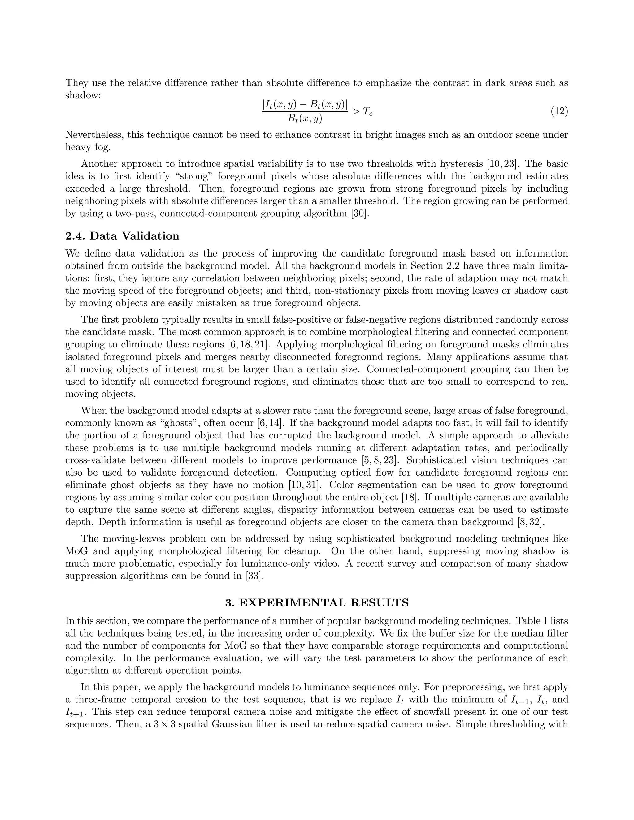 Robust techniques for background subtraction in urban | PDF | Video Software | Computer Software ...
