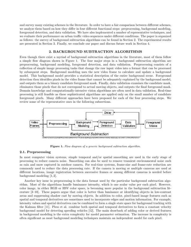 Robust techniques for background subtraction in urban | PDF | Video Software | Computer Software ...