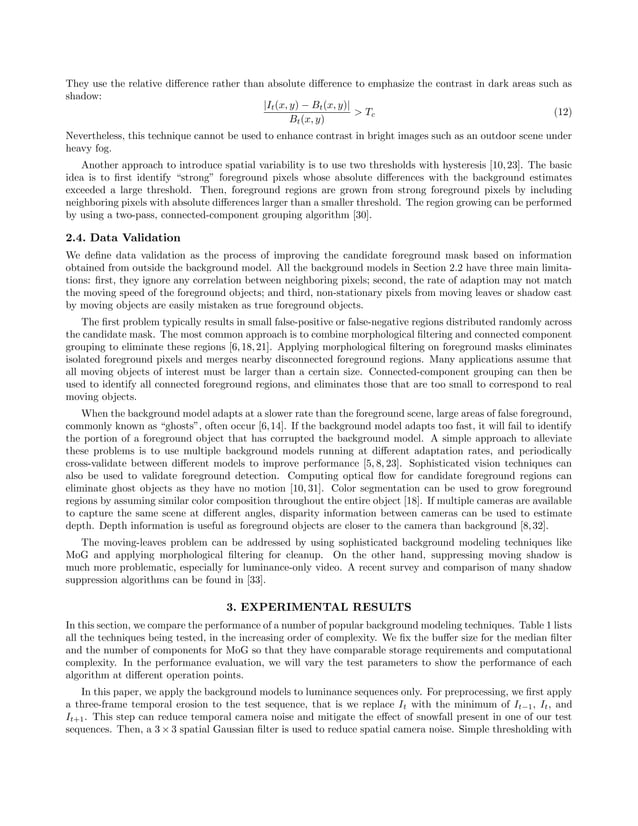 Robust Techniques For Background Subtraction In Urban Pdf Video