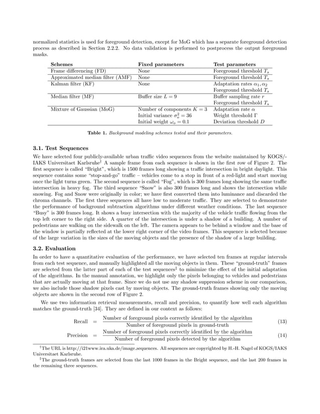 Robust techniques for background subtraction in urban | PDF | Video Software | Computer Software ...