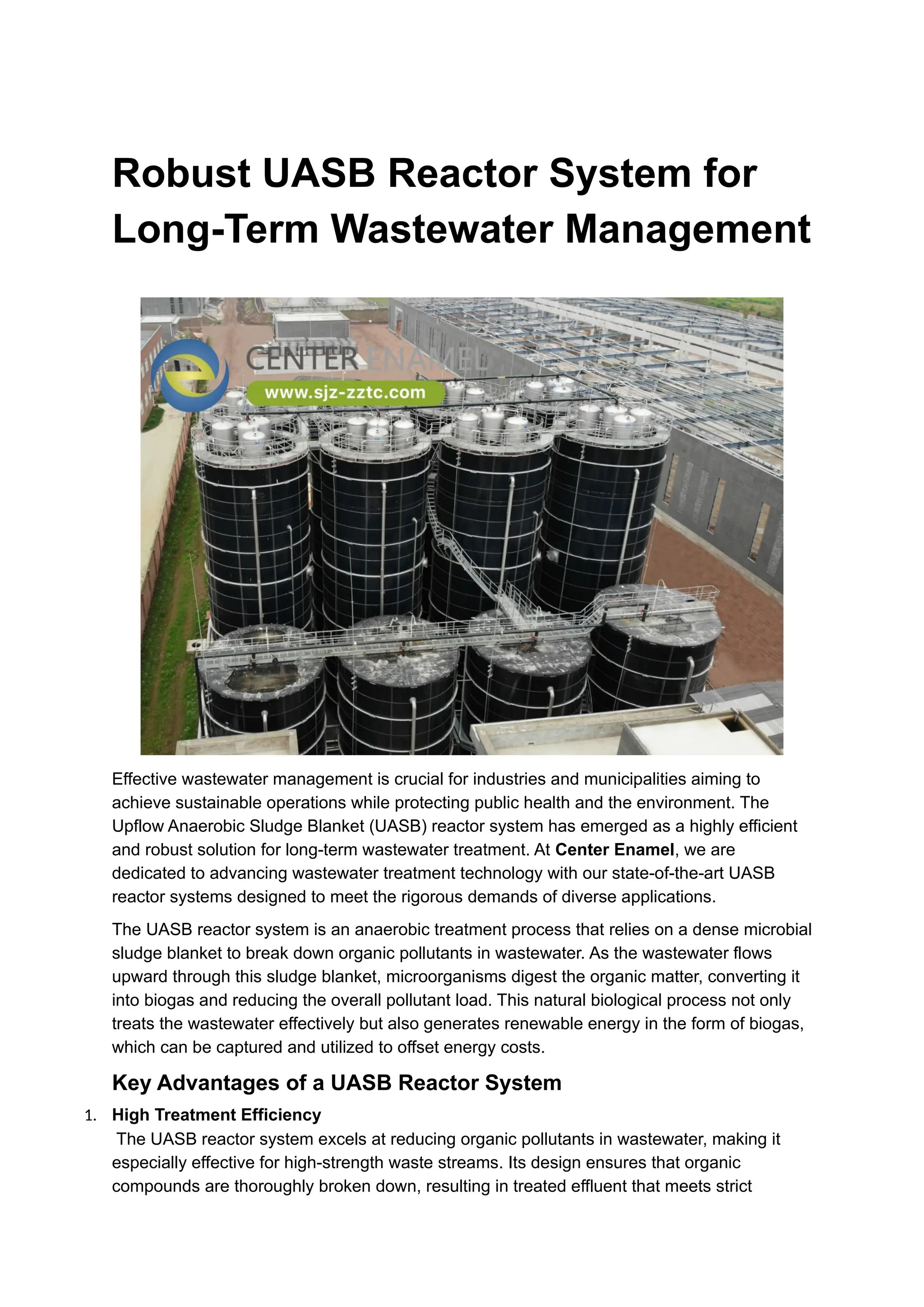 Robust UASB Reactor System for Long-Term Wastewater Management.docx