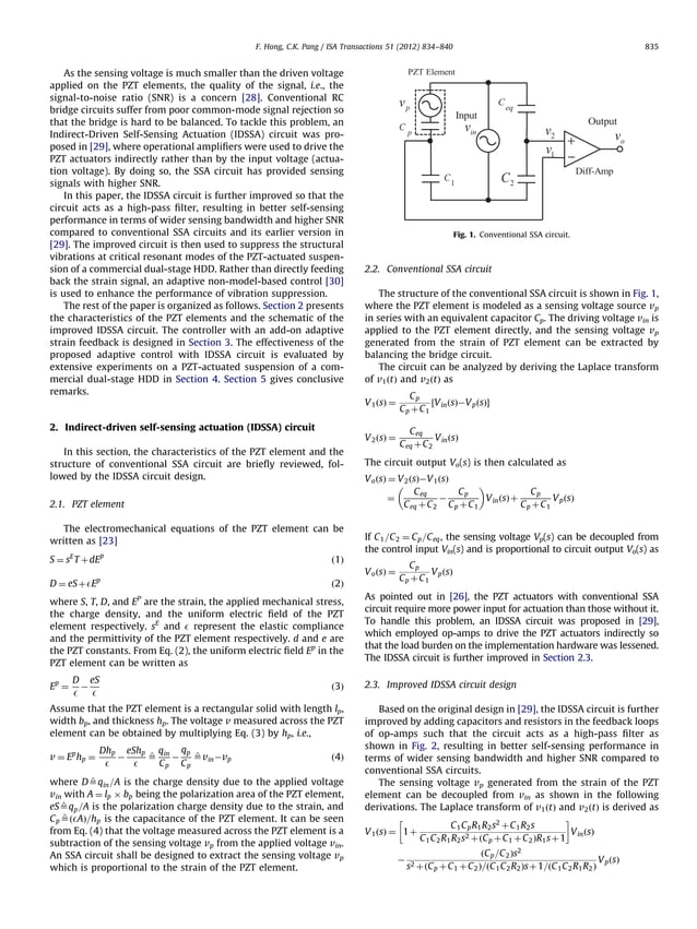 Robust vibration control at critical resonant modes using indirect-driven self-sensing actuation ...