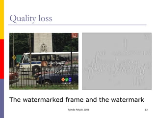 Robust Watermarking of Video Streams | PPT