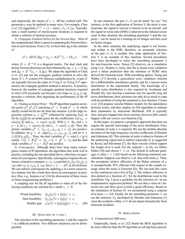 Robust Wavelet Denoising Pdf Computing Technology And Computing