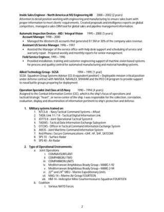 Rob Wayne Military Resume | PDF