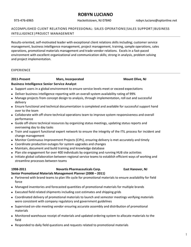 Robyn luciano 2016 resume | PDF