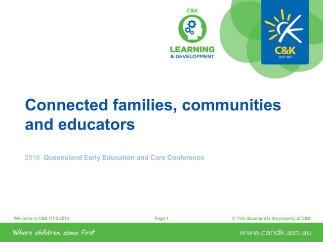 Connected families, communities and educators | PPT