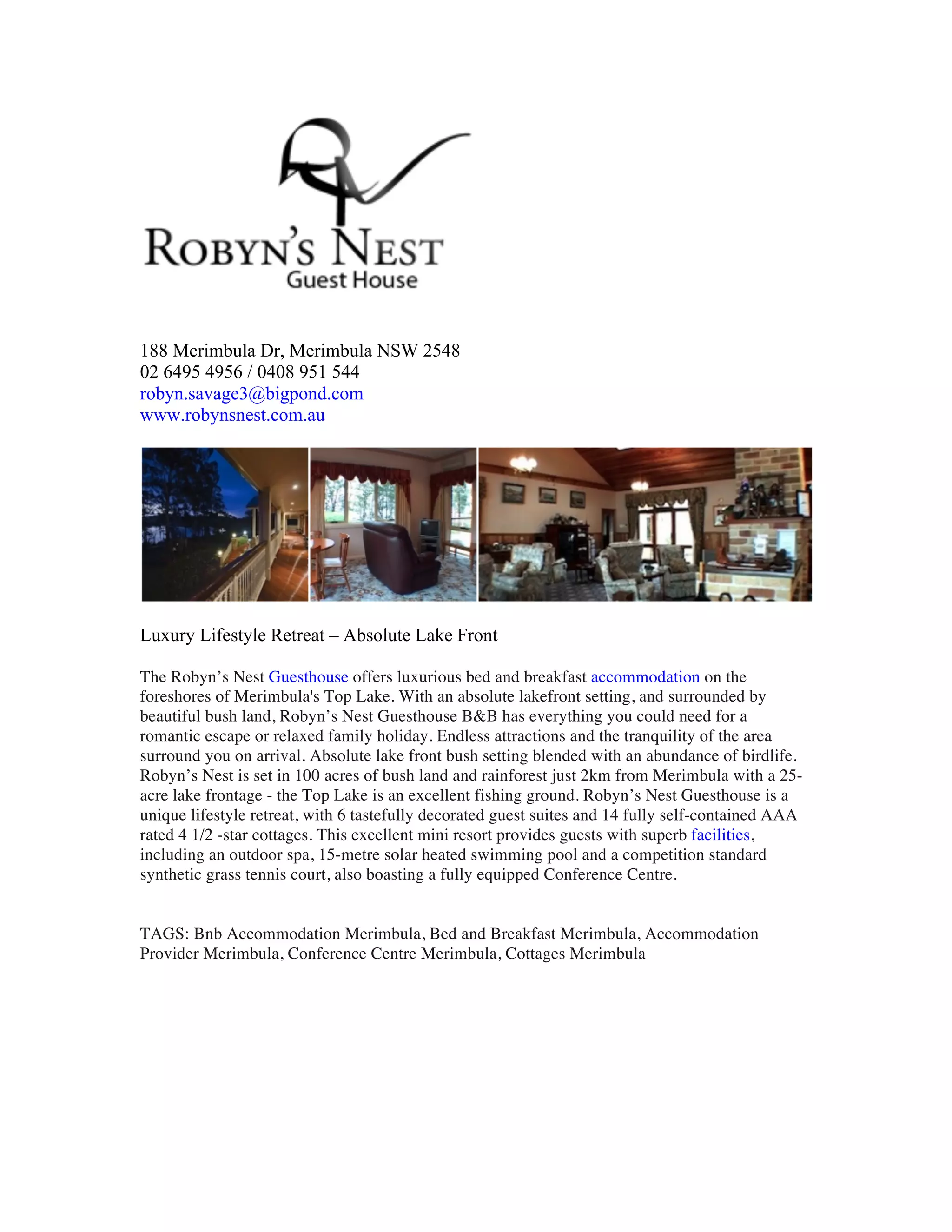 Robyns Nest | PDF