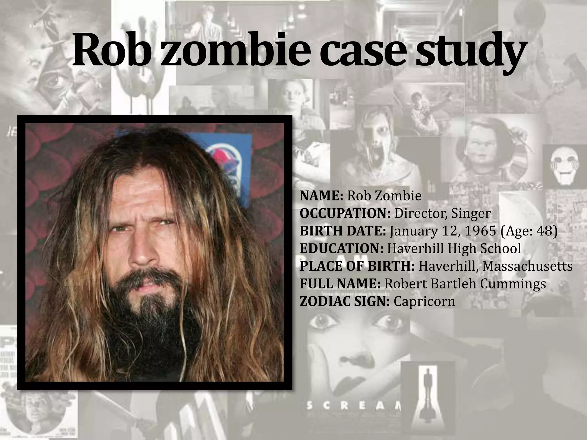 Rob zombie case study | PPTX