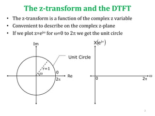 Region of Convergence (ROC) in the z-plane | PPTX