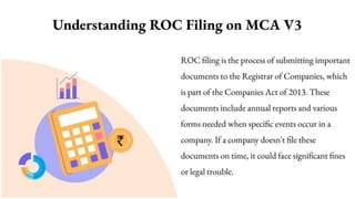 Step-by-Step ROC Filing on MCA V3 Portal: Manual vs Software Method Explained | PDF