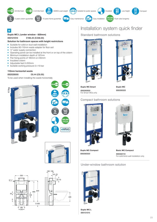 Roca WC Installation Systems | PDF
