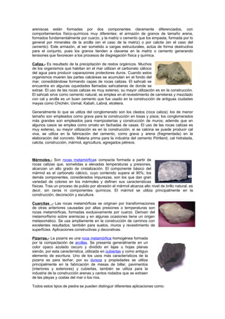 Rocas en la contruccion | DOC