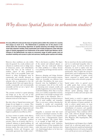 Why discuss Spatial Justice in Urbanism studies? | PDF