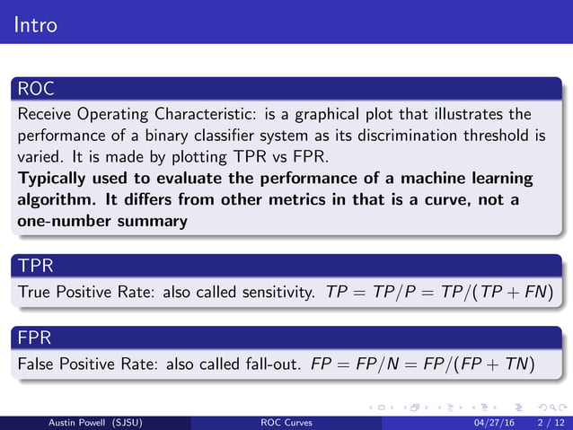 General Introduction to ROC Curves | PDF | Operating Systems | Computer Software and Applications