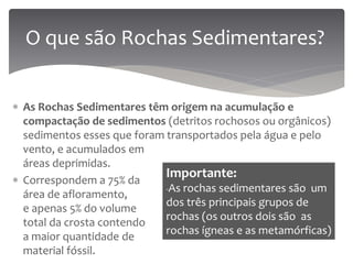 Rochas Sedimentares | PPTX