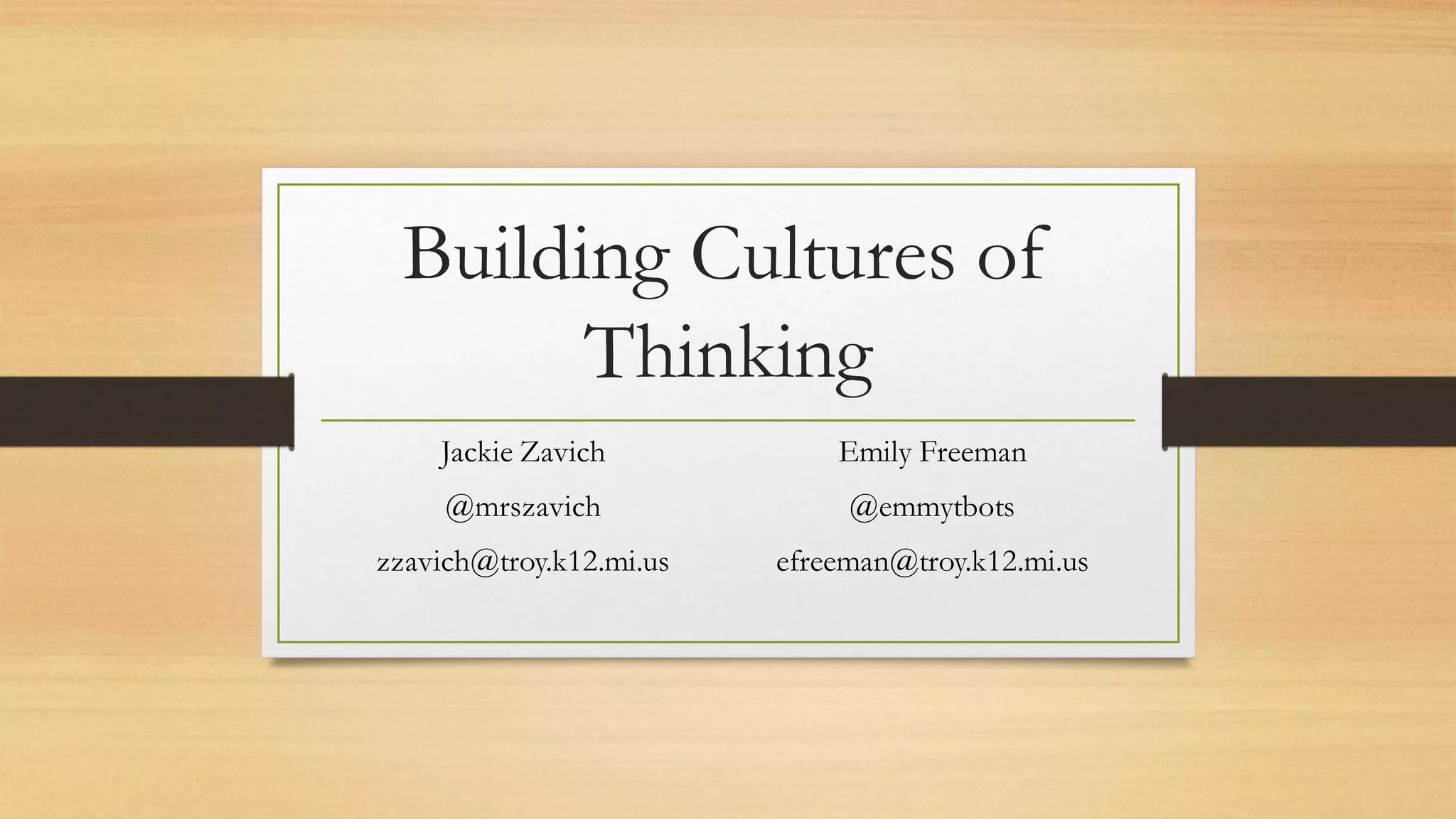 Rochester Cultures of Thinking | PDF