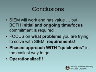SIEM Primer: | PPT