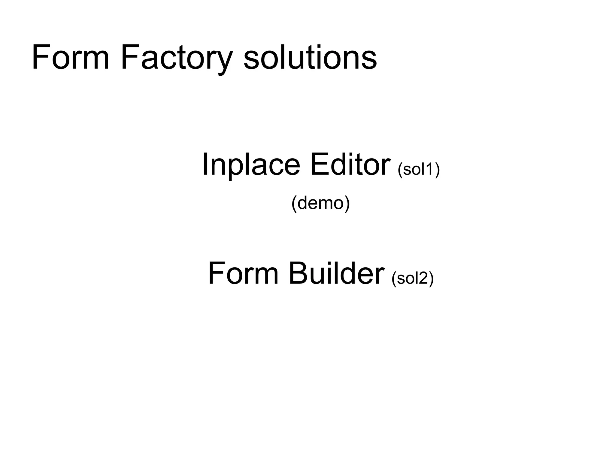 FormFactory - Building Interactive Web Applications | PDF
