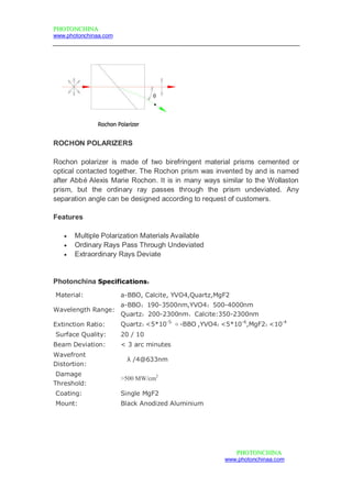 Rochon polarizer | PDF