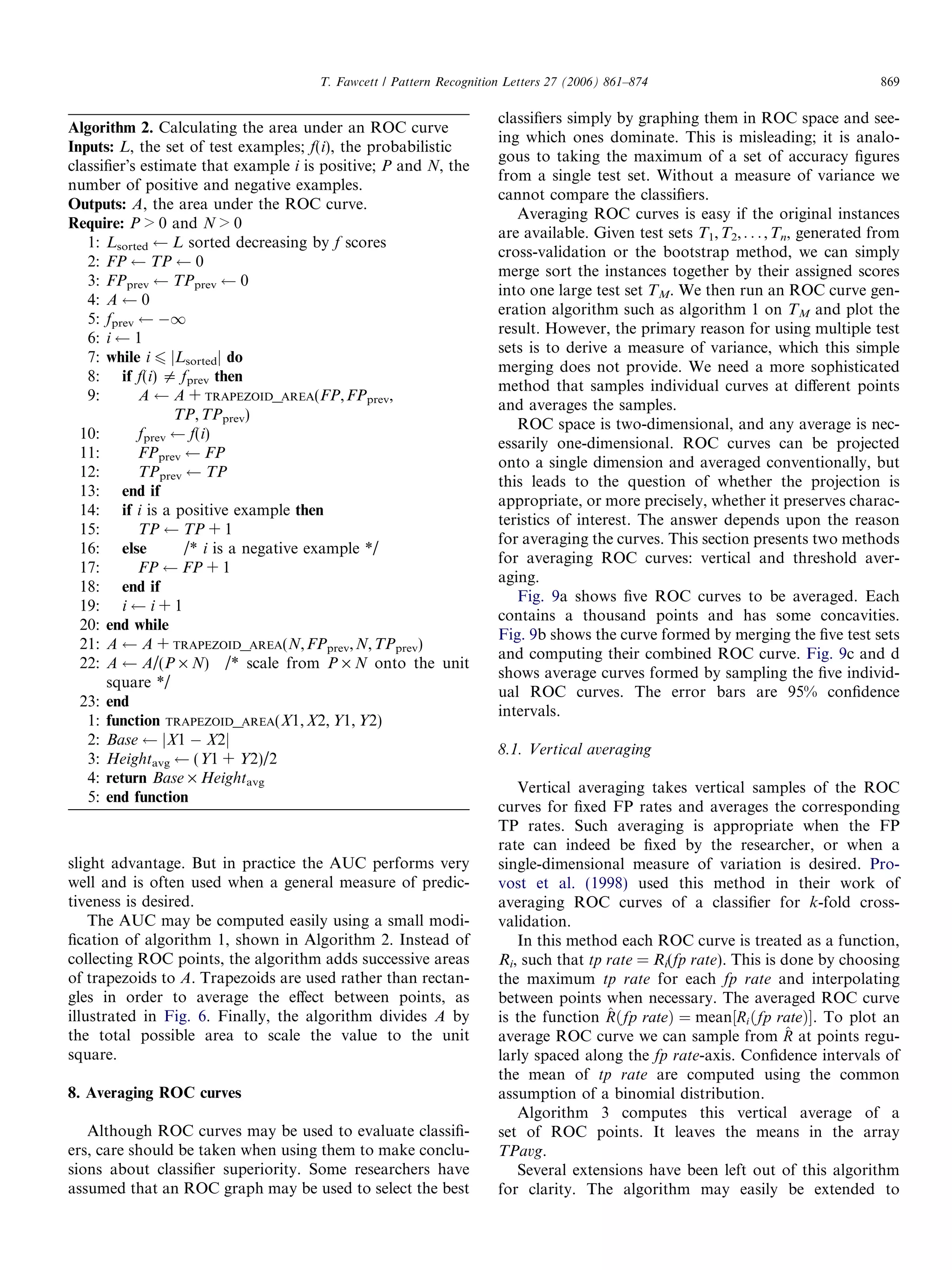 An introduction to ROC analysis | PDF