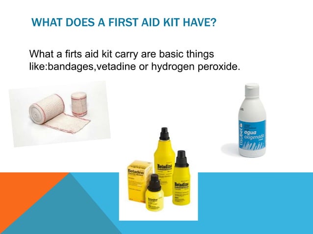 Rocio first aid kit project | PPTX | First Aid | Injuries