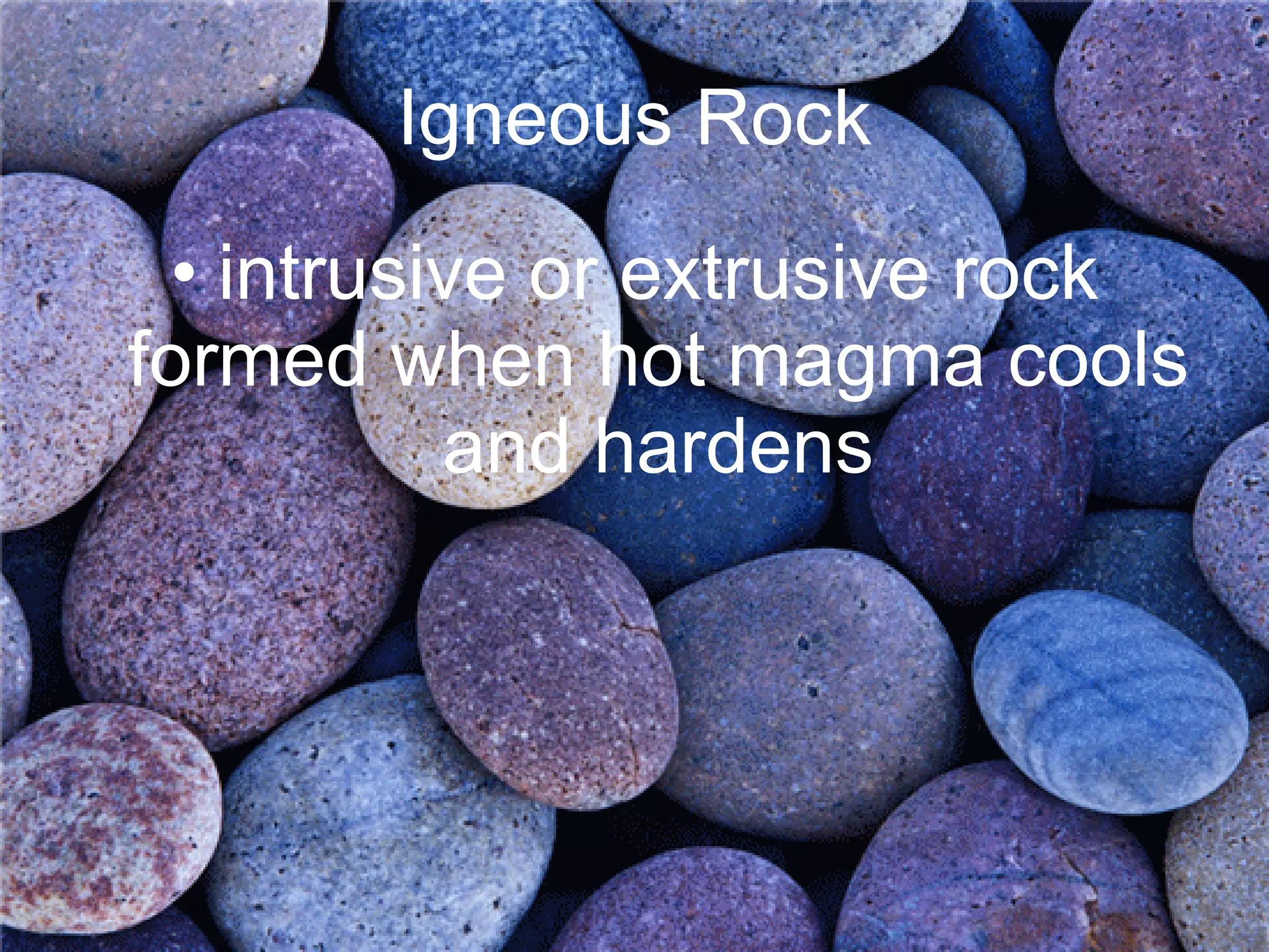 Rock Cycle Vocabulary | PPT