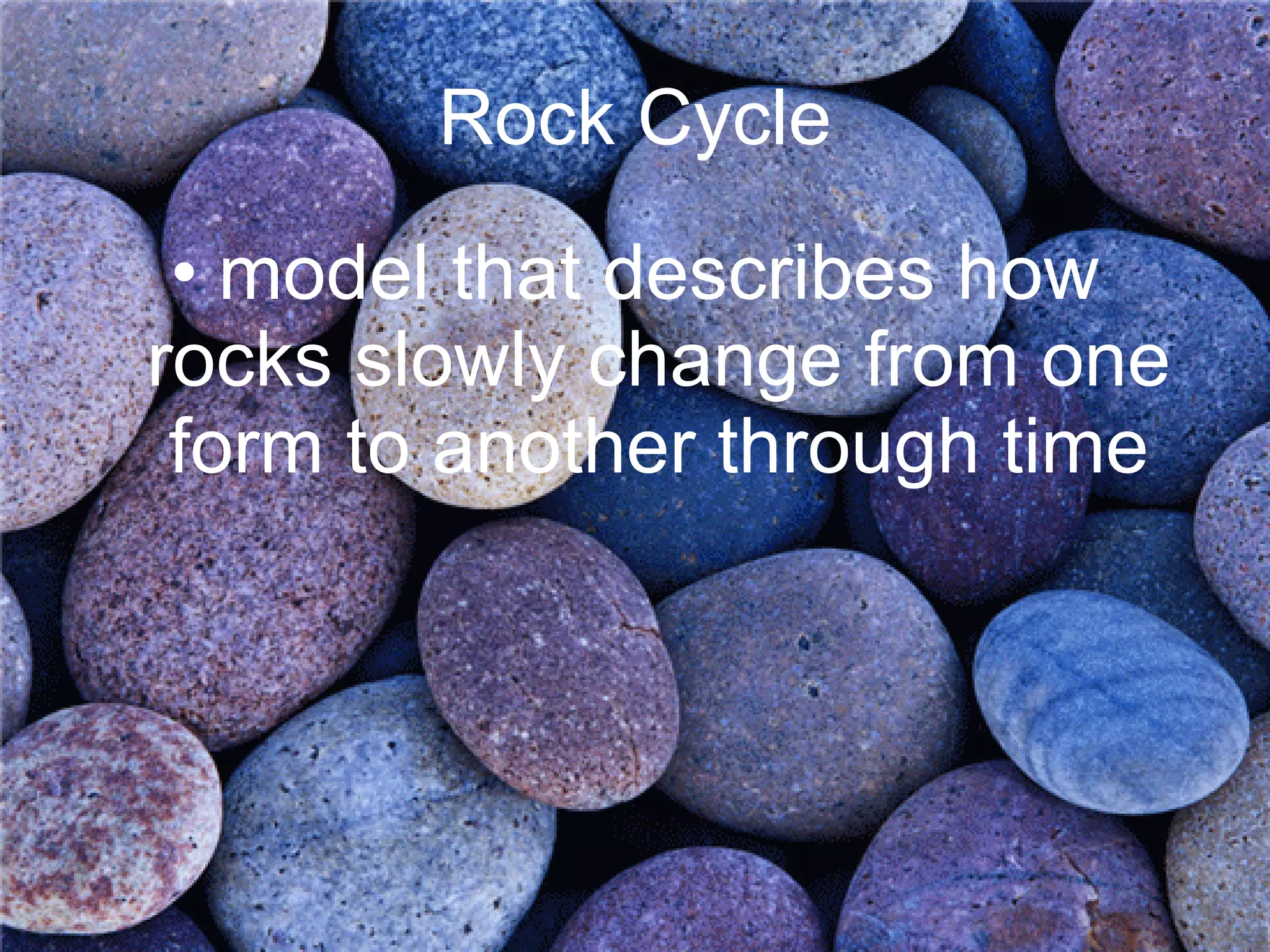 Rock Cycle Vocabulary | PPT
