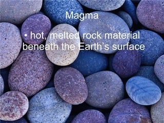 Rock Cycle Vocabulary | PPT