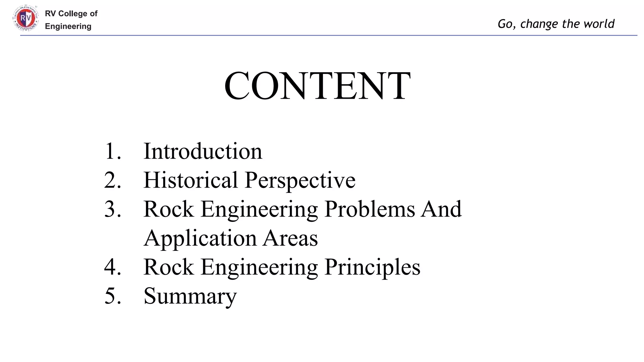 Rock engineering-overview | PPT