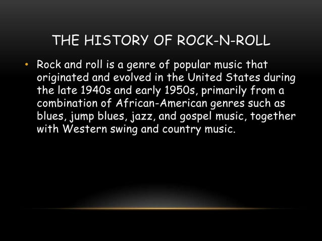 Rock n-roll | PPTX | Classic Rock | Rock Music
