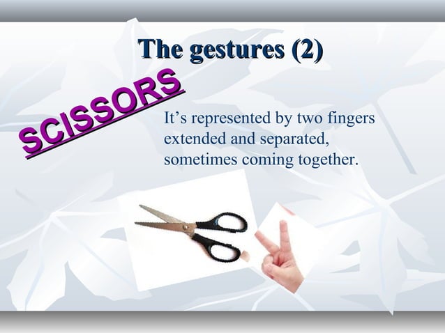 Rock paper-scissors | PPT