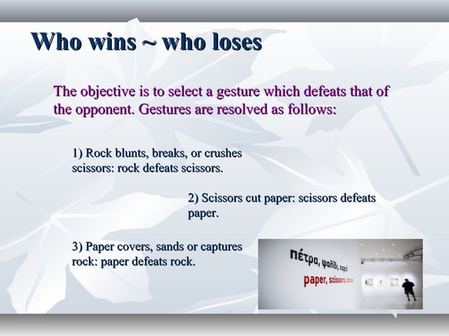 Rock paper-scissors | PPT