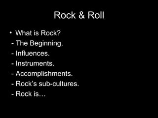 Rock & Roll | PPT
