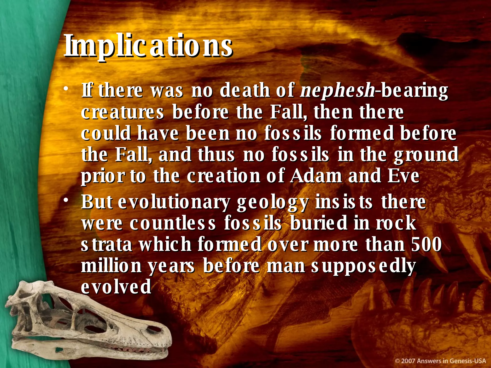 Rock Strata, Fossils And The Flood | PPT