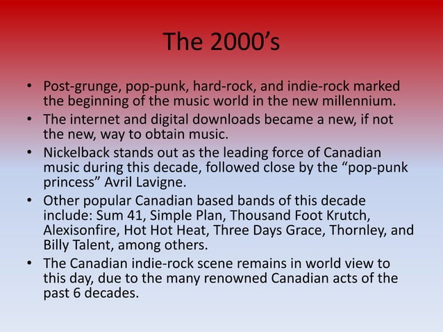 Rock and folk music of canada | PPT