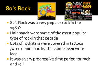 Rock and roll history upload for facebook | PPT